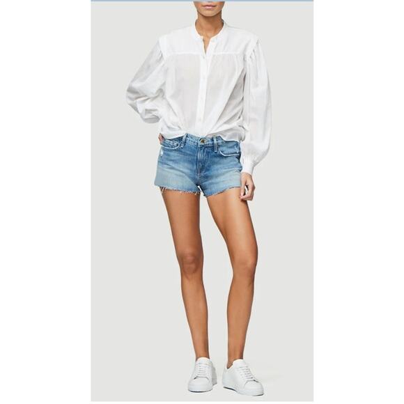 Frame Denim | Shorts | Frame Le Cut Off Raw Edge Short In Underground ...